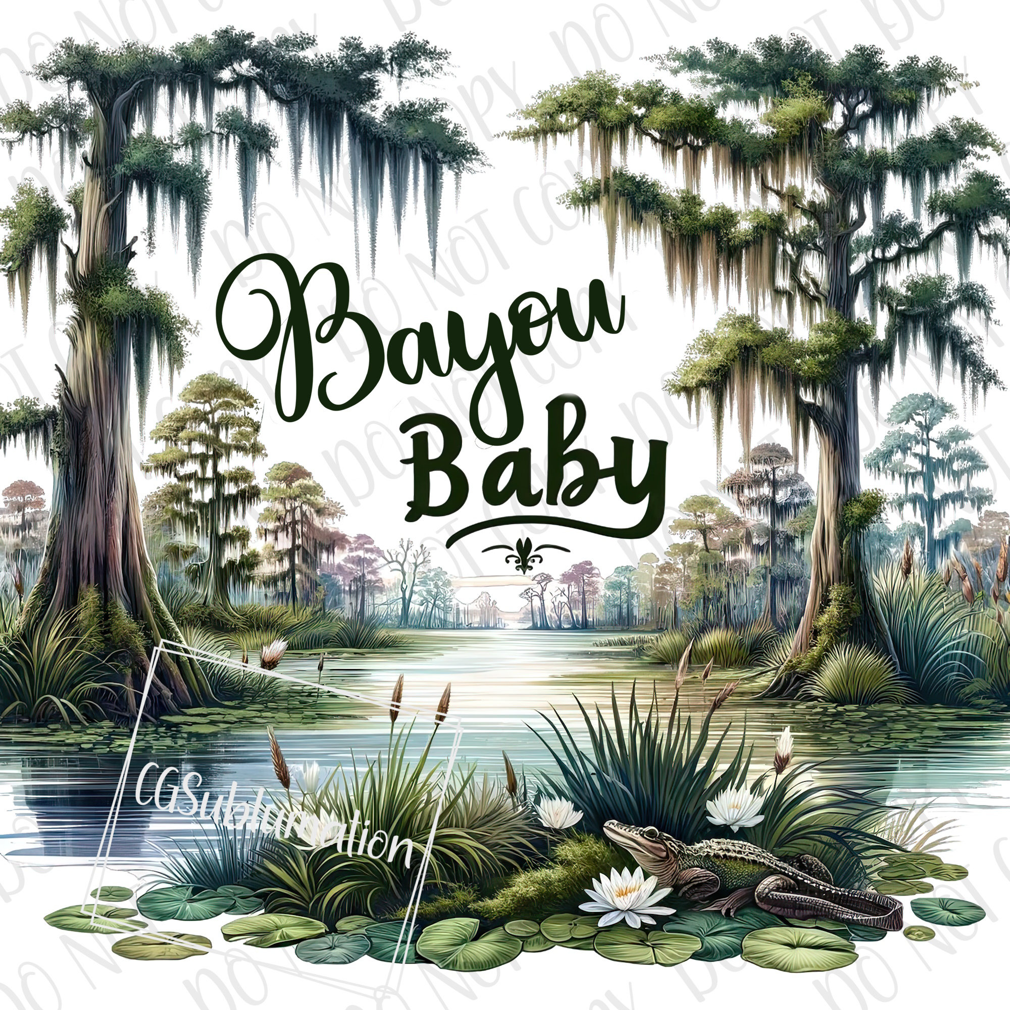 Bayou Baby PNG, Bayou Swamp Sublimation Design, Swamp Bayou Digital ...