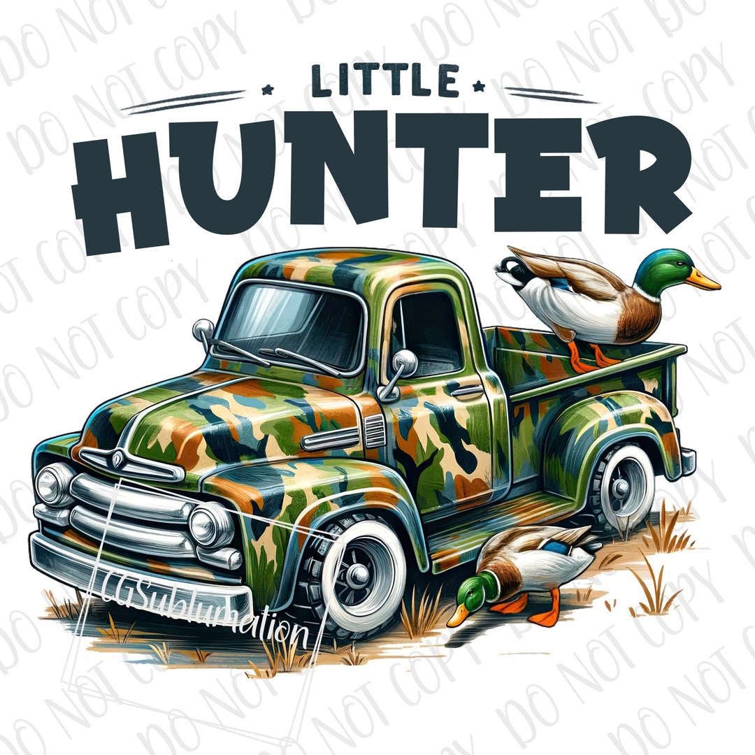 Little Hunter Png | Kids Duck Hunting Sublimation PNG | Mallard Ducks ...