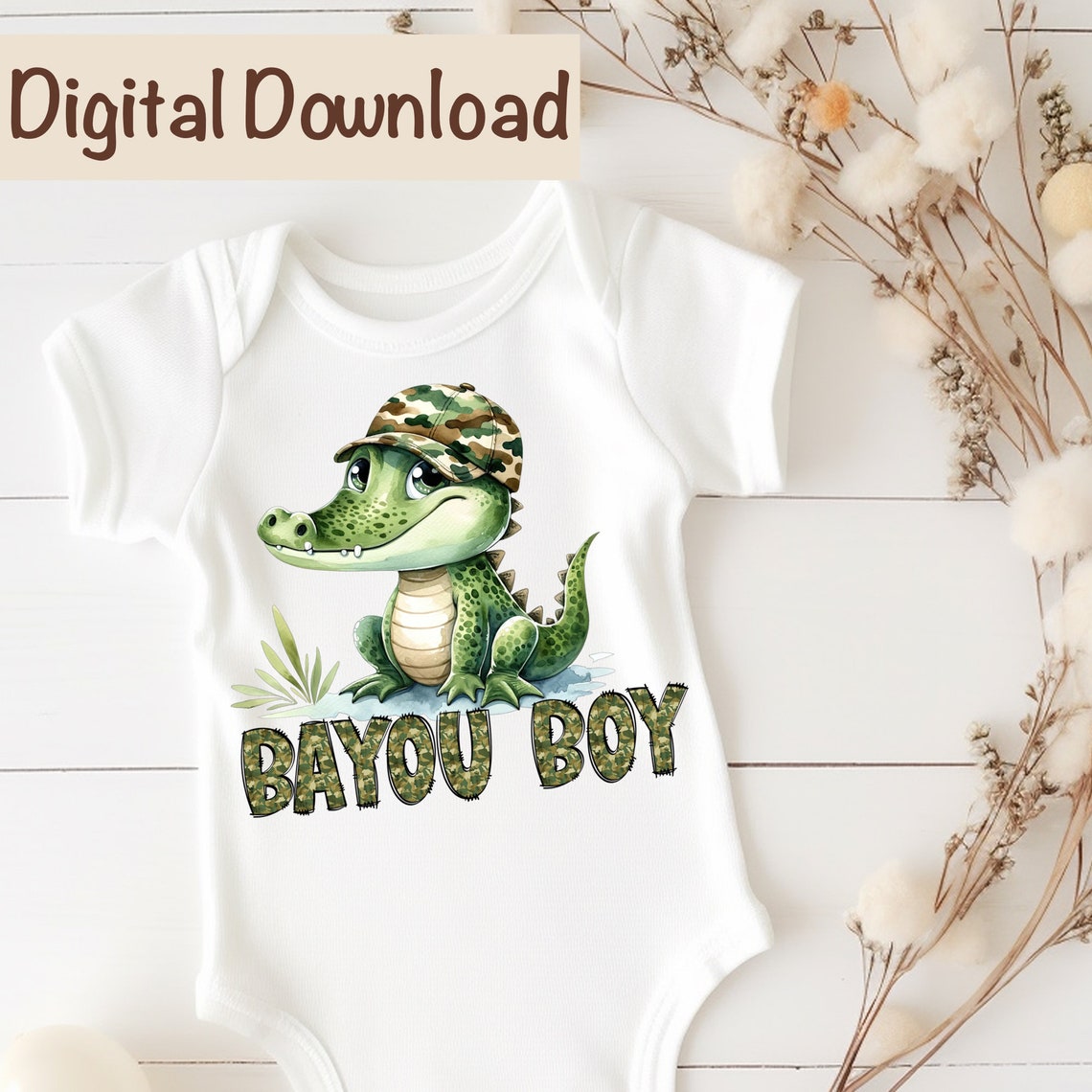 Bayou Boy Baby PNG | Alligator Bayou Boy Sublimation | Digital Download ...