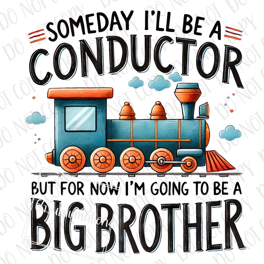 Big Brother Train Conductor PNG | Rail Road Sublimation | Train Driver ...