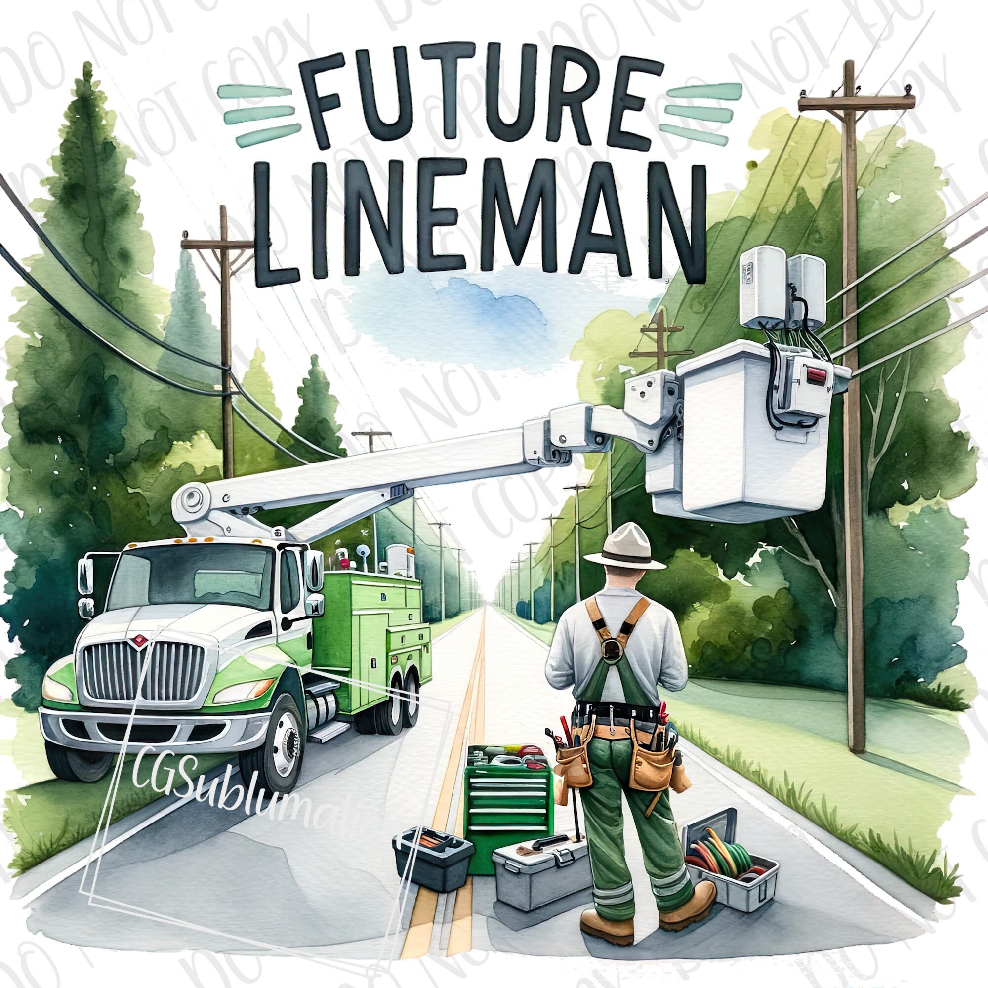 Lineman Baby Sublimation PNG Future Lineman Sublimation - Etsy
