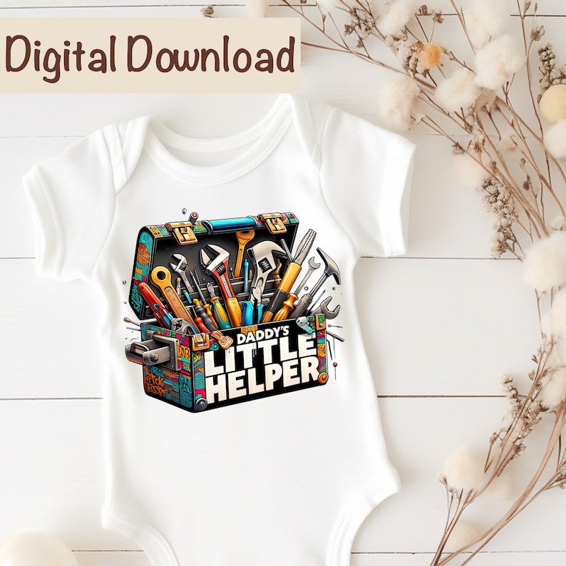 Kids Streetwear Toolbox PNG, Daddy's Little Helper Sublimation, Digital ...
