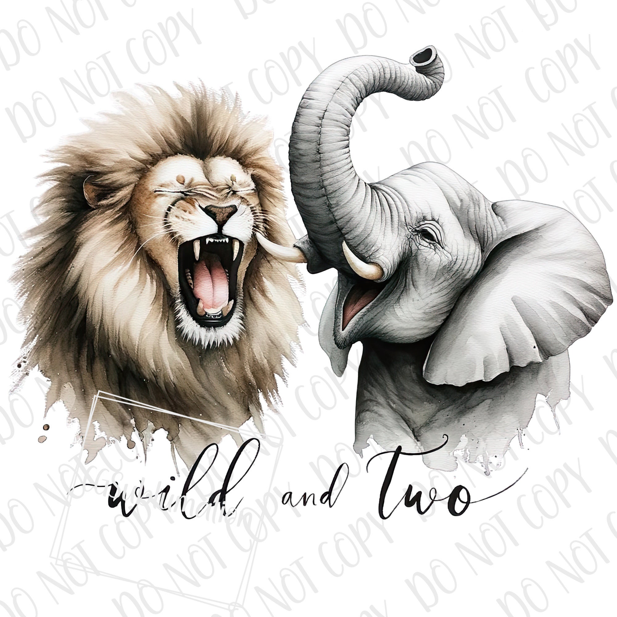 Wild and Two Png Sublimation Safari Animals 2nd Birthday Boy - Etsy