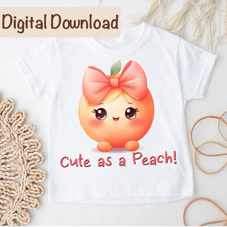 Cute as a Peach Png Cute Peach PNG Peach Picking - Etsy