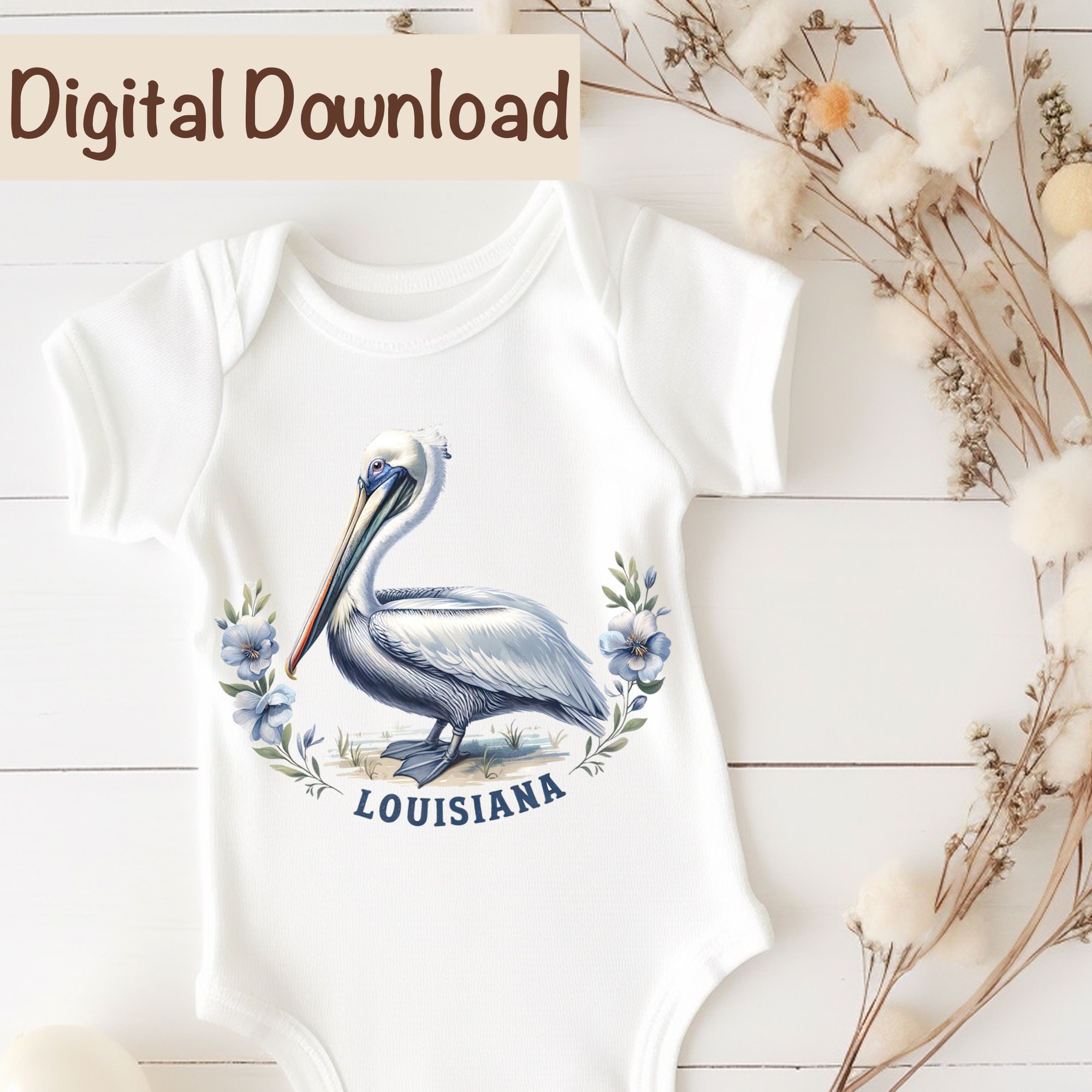 Pelican PNG, Louisiana Pelican Png Louisiana State Bird Png Sublimation ...