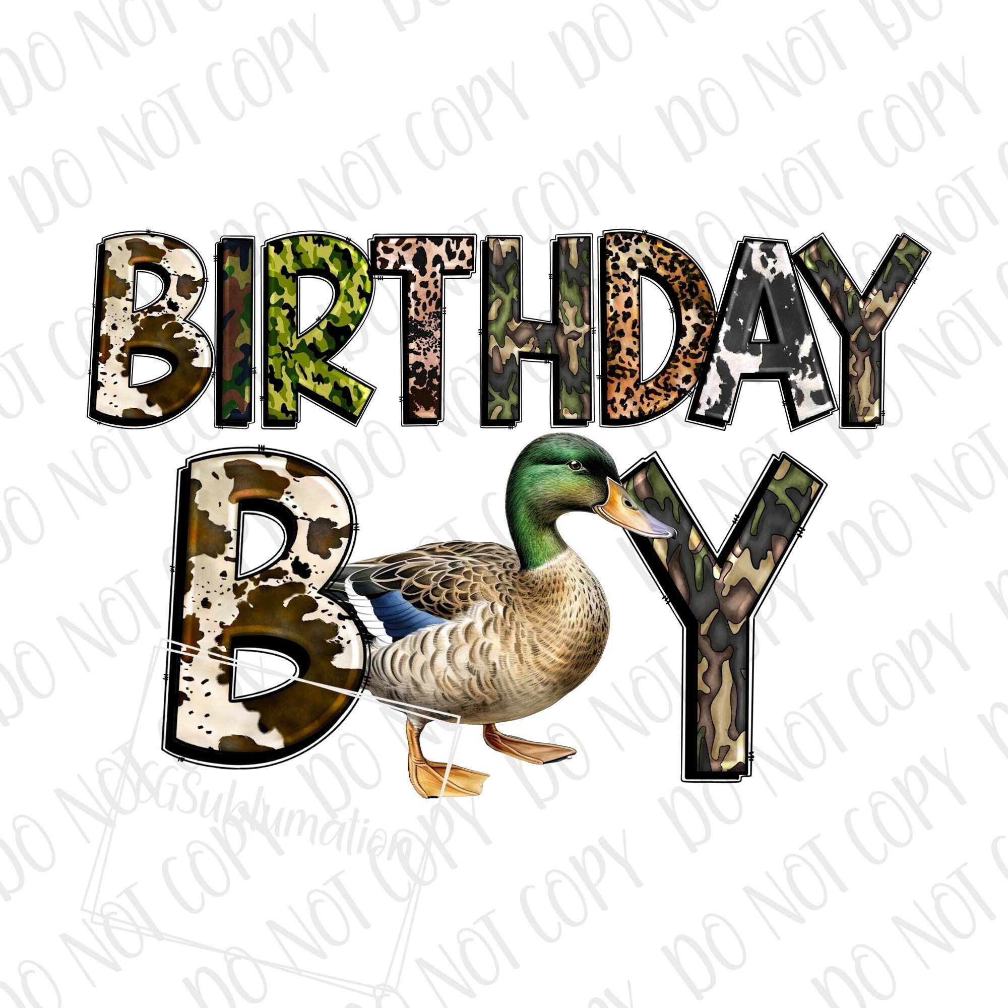 Duck Birthday Boy Png Sublimation, Duck Hunting Birthday Boy Png ...