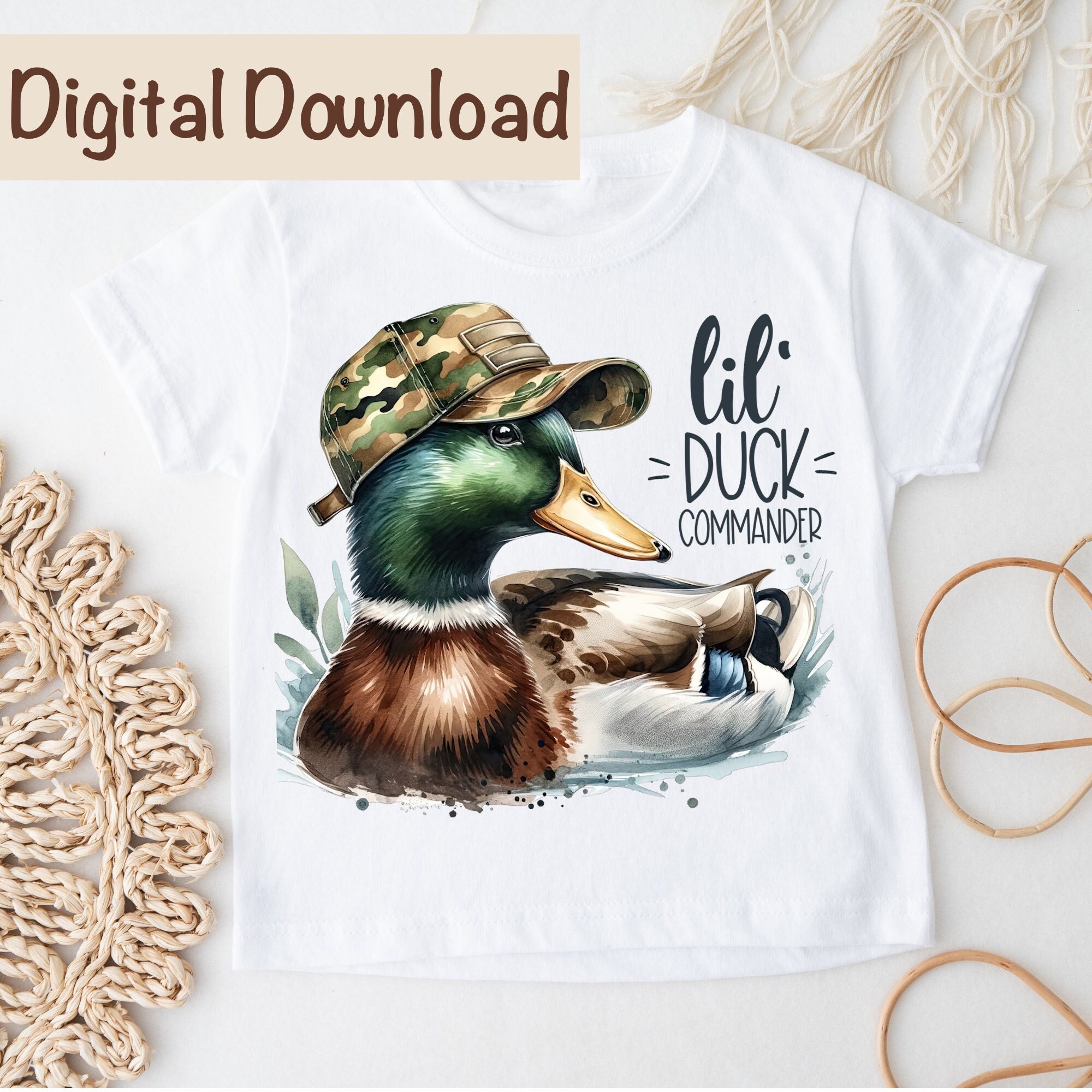Duck Hunting PNG, Lil' Duck Commander Sublimation Digital Download ...