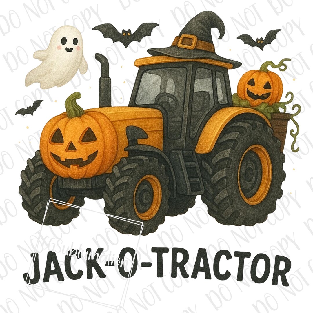 Farm Tractor Halloween PNG | Tractor Halloween Png | Farm Tractor ...