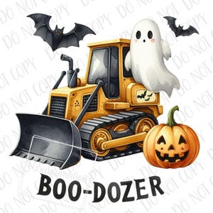 Construction Halloween PNG | Bulldozer Halloween Png | Construction ...