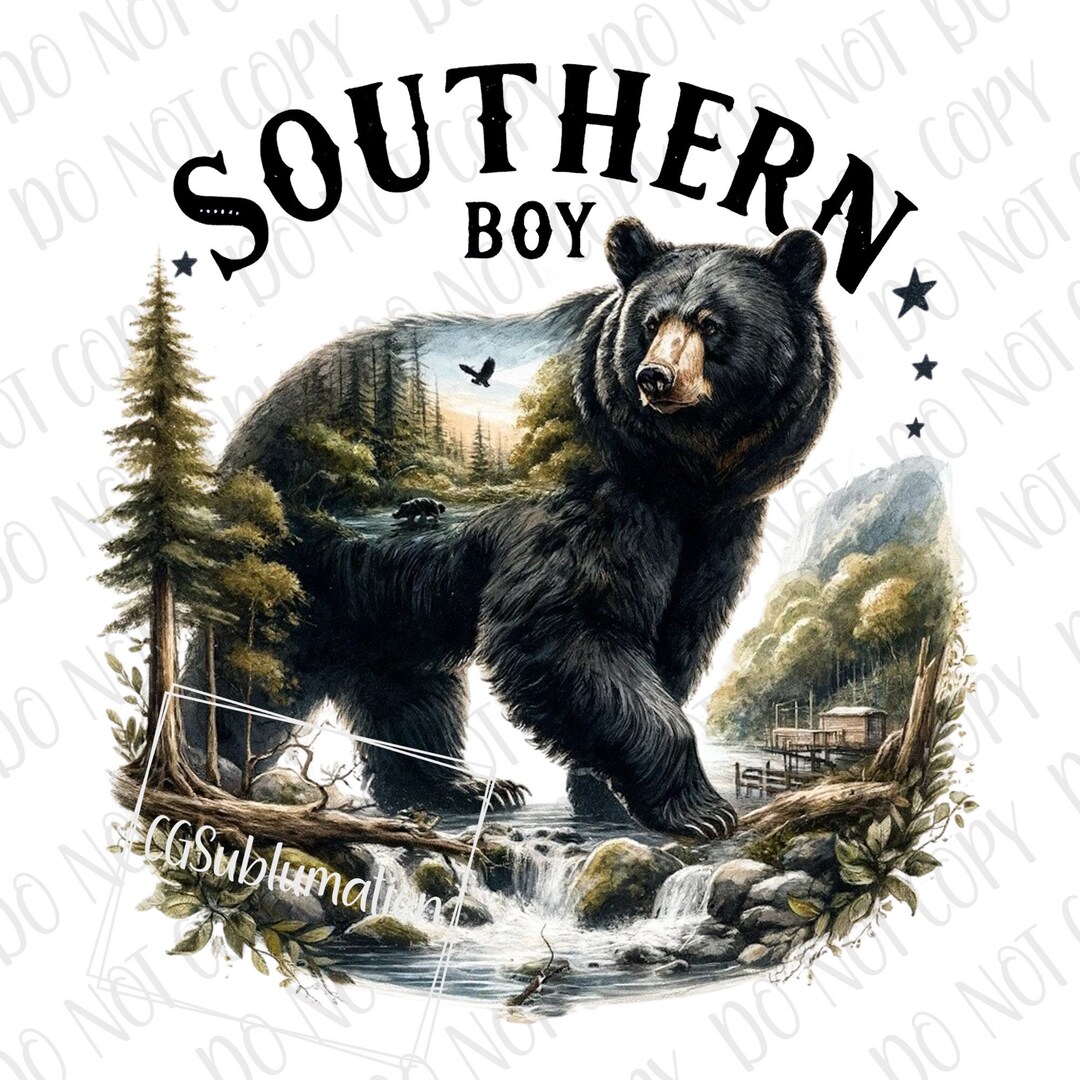 Southern Boy Png, Hunting PNG, Bear Hunting Sublimation, Bear for Boys ...
