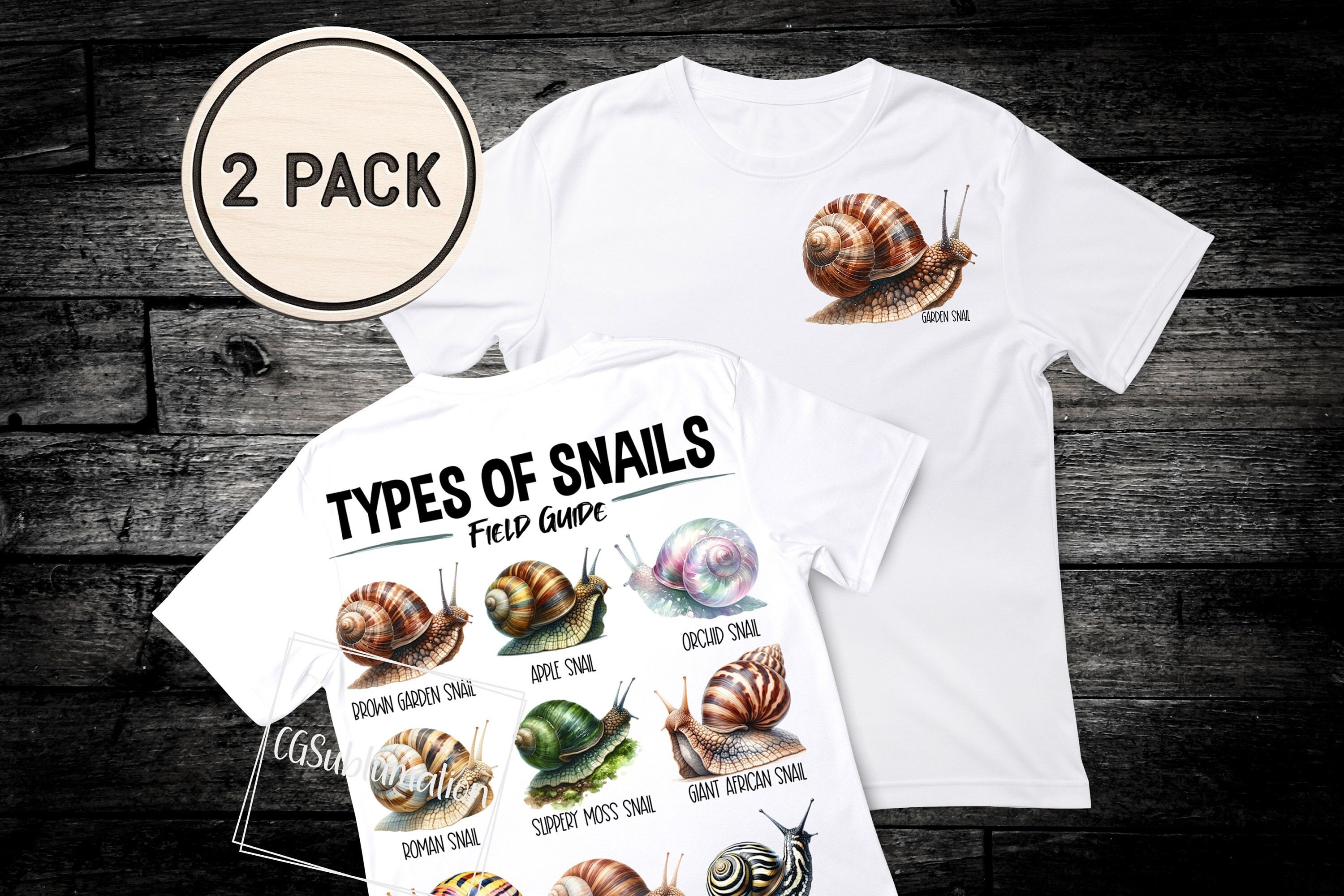 Snail Guide PNG, Garden Snail Field Guide Sublimation Digital Download ...