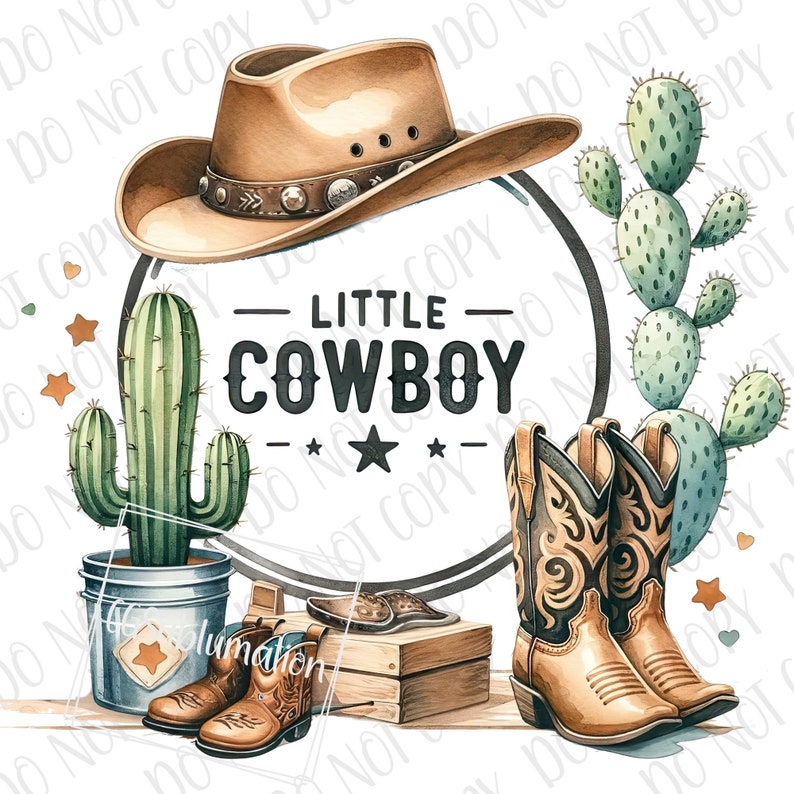 Little Cowboy Png, Country PNG, Rodeo Cowboy Sublimation, Cowboy Hat ...