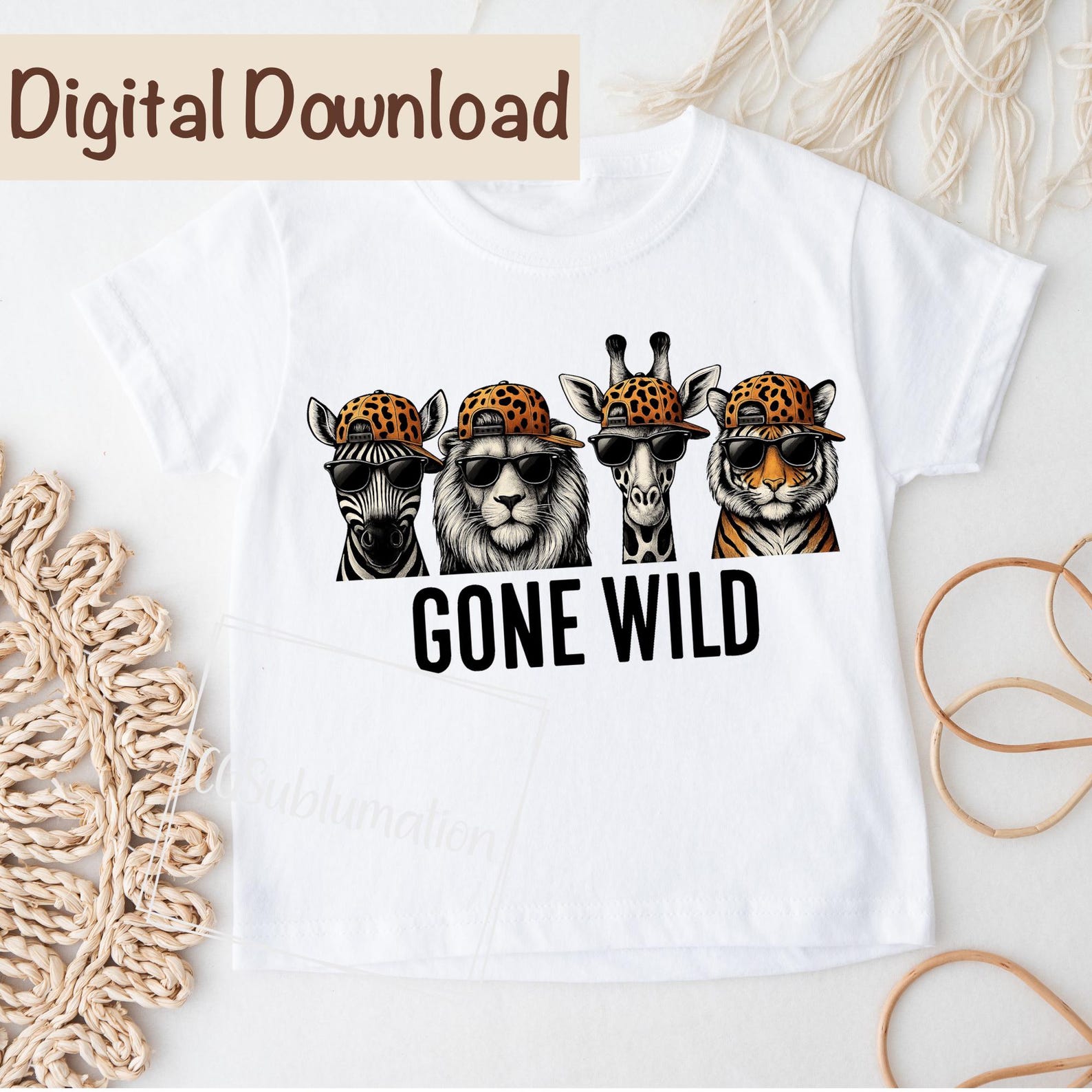 Gone Wild Png, Tiger, Zebra, Lion, Giraffe PNG, Funny Safari Animals ...