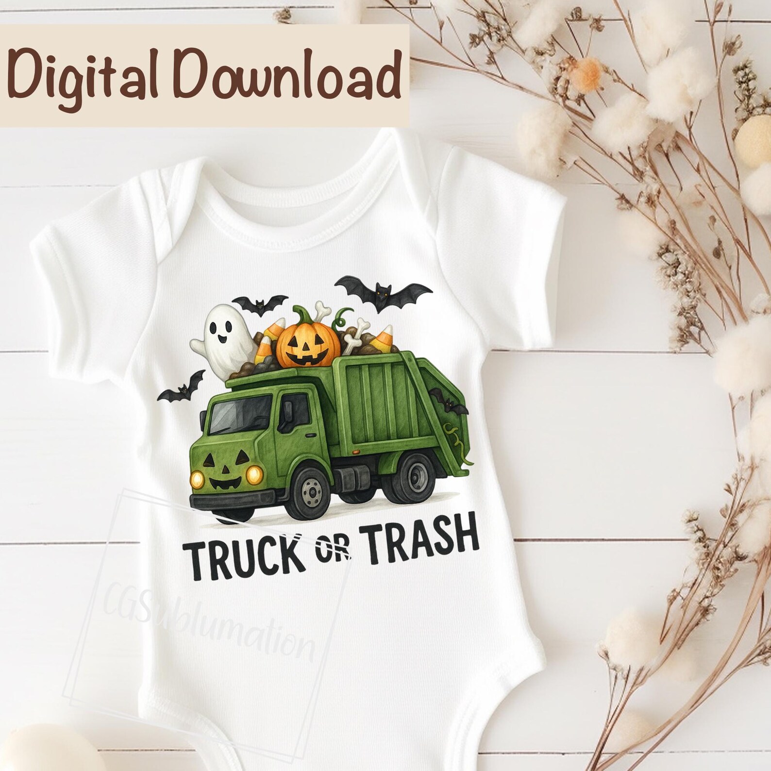 Garbage Truck Halloween PNG | Trash Truck Halloween Png | Trucks ...