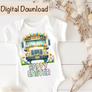 Easter School Bus PNG, School Bus Sublimation, Digital Download Easter ...