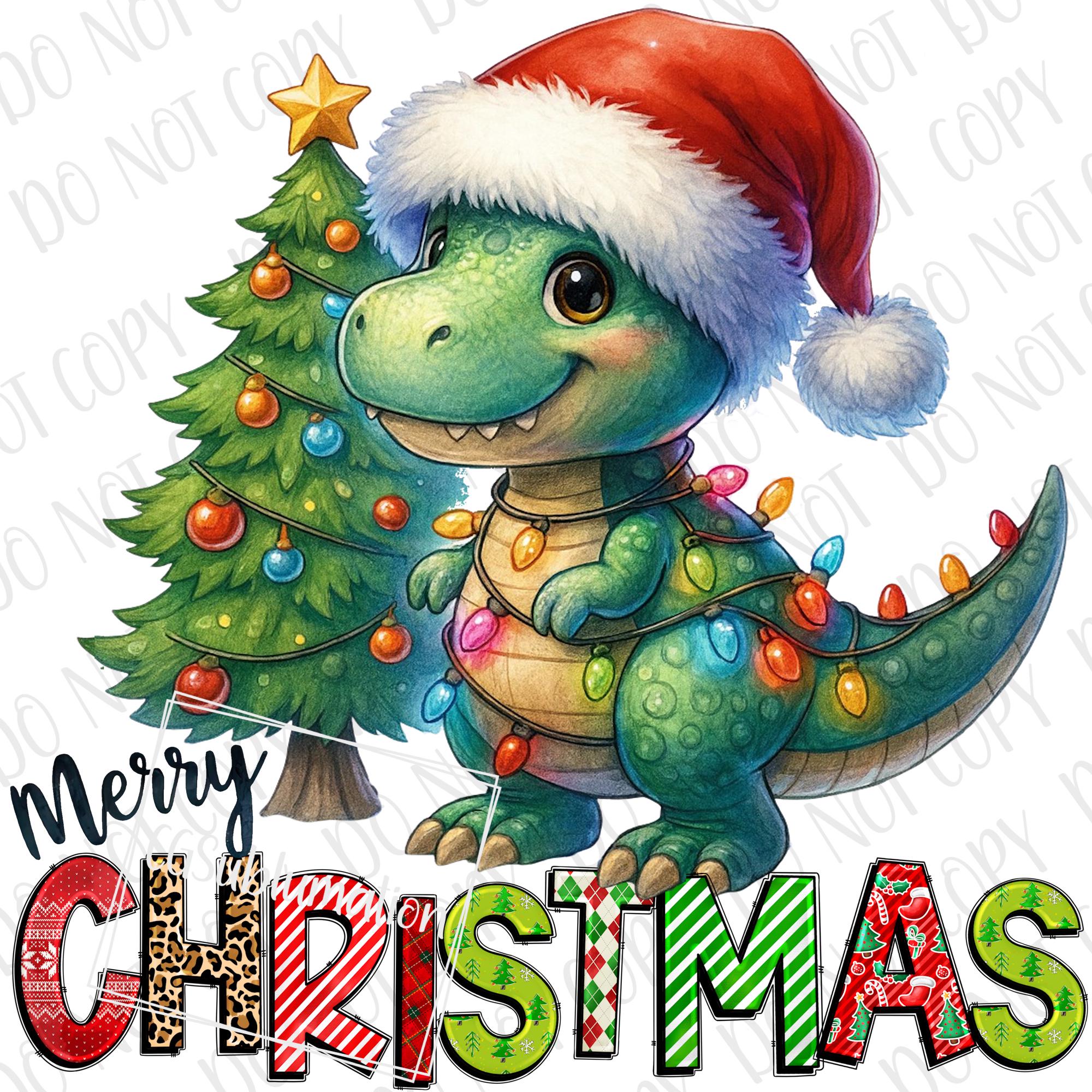 Dinosaur Merry Christmas PNG, Funny Santa T-rex Sublimation, Digital ...