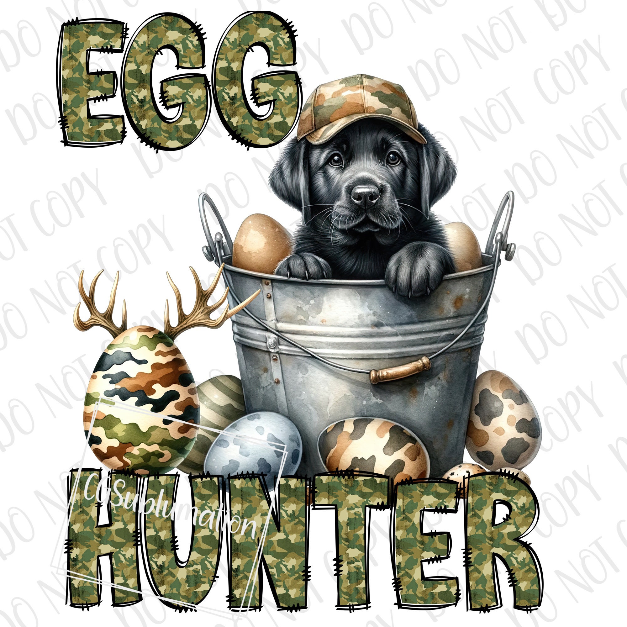 Easter Egg Hunter PNG, Deer Hunting Sublimation, Digital Download ...