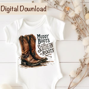 Little Cowboy Png | Muddy Boots and Southern Roots PNG | Rodeo Cowboy ...