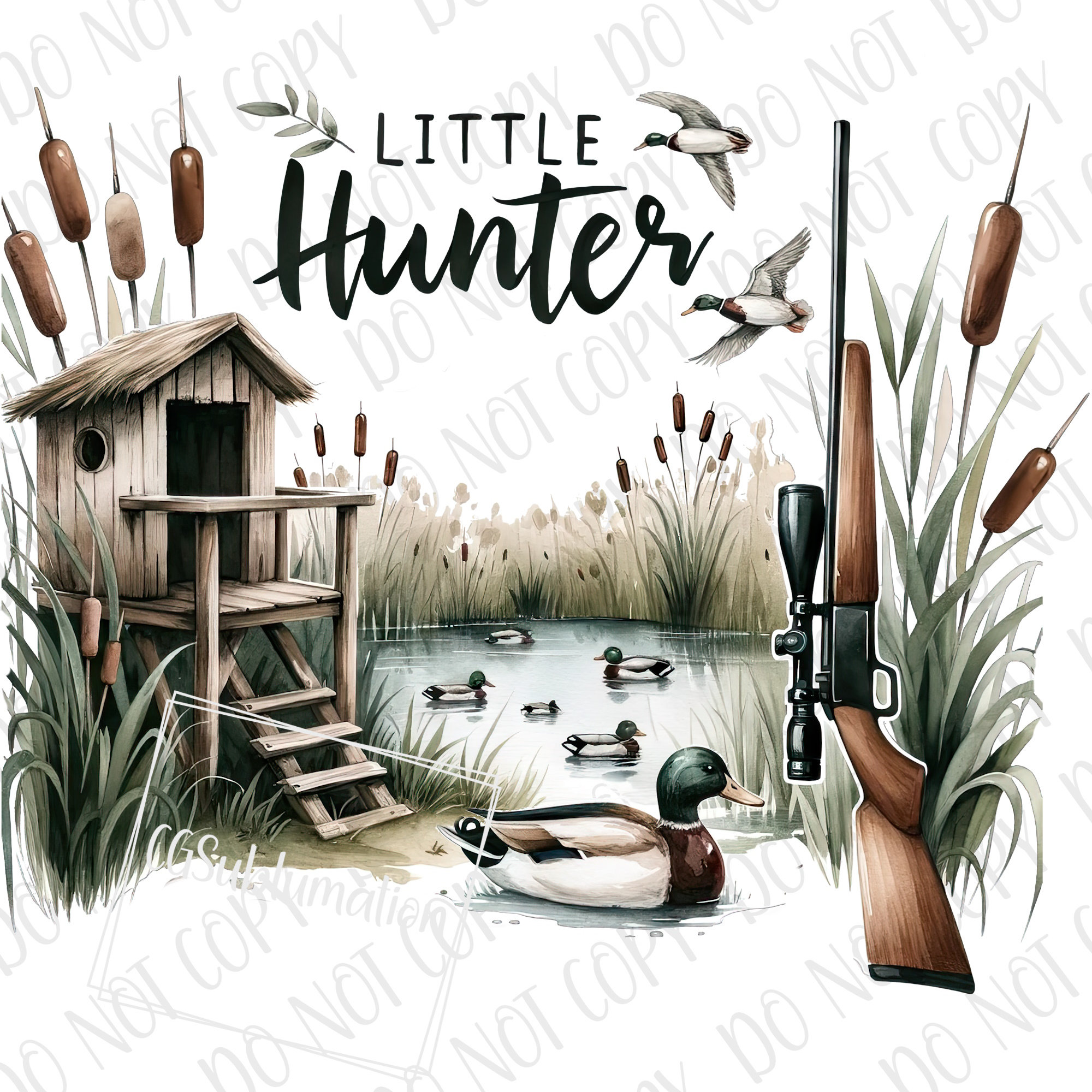 Little Hunter Png, Hunting PNG, Duck Hunting Sublimation, Mallard Ducks ...