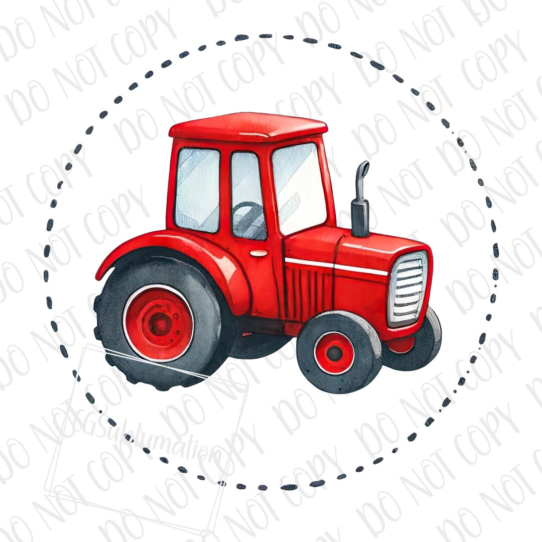 Red Farm Tractor Png Red Tractor PNG Farm Hand Sublimation Farming for ...