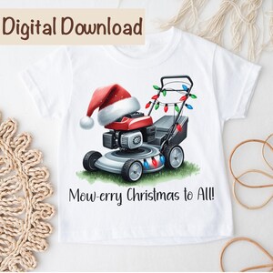 Christmas Lawnmower Kids Sublimation, Digital Download, Santa Lawn ...