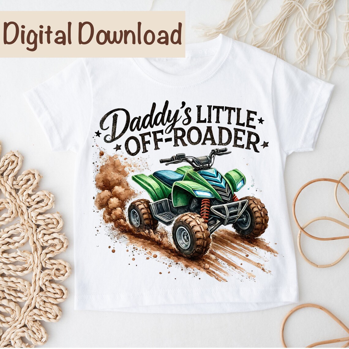 Four Wheeler Sublimation Png | ATV Country Boy Sublimation PNG | Mud ...