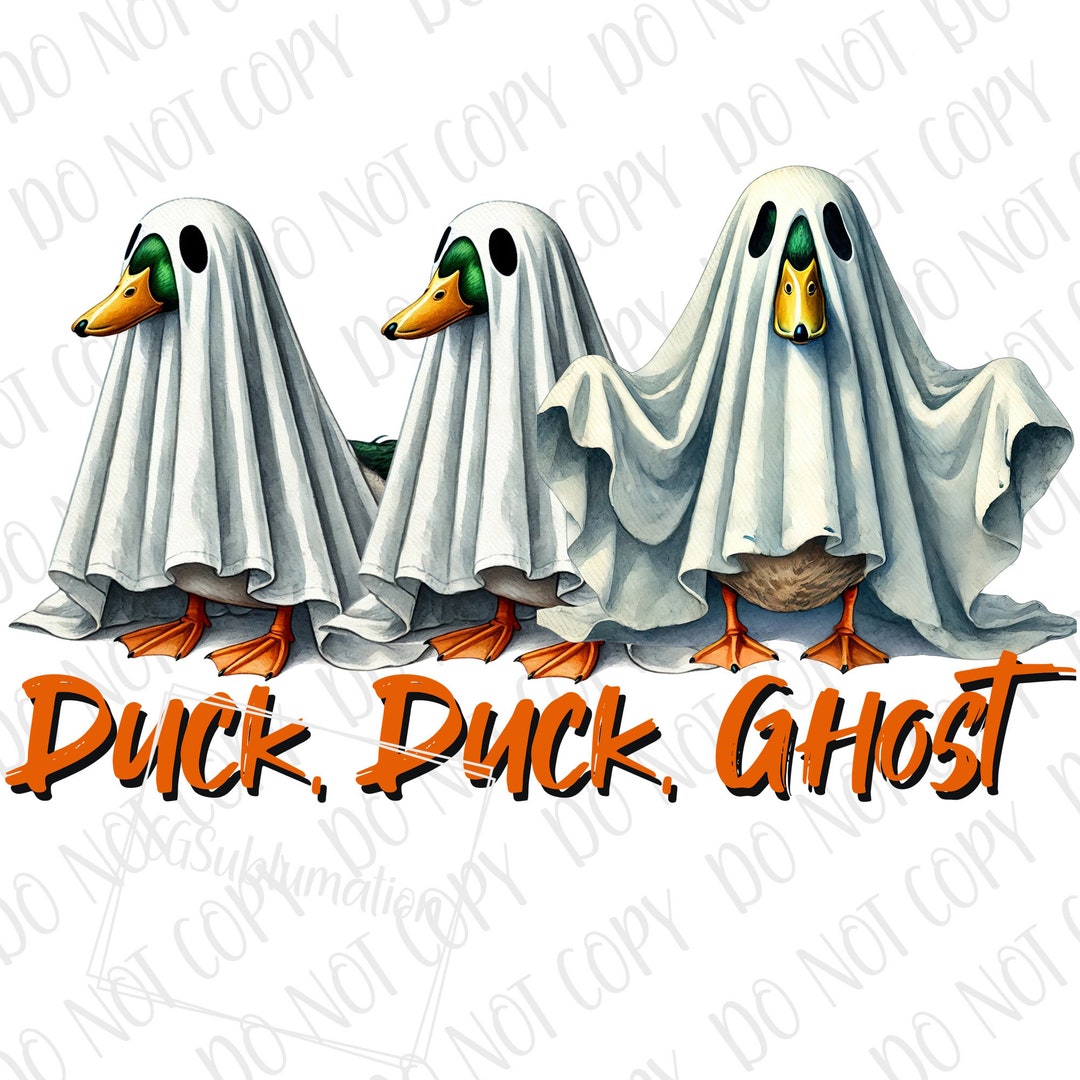 Duck Duck Ghost Halloween PNG | Halloween Duck Hunting Sublimation PNG ...