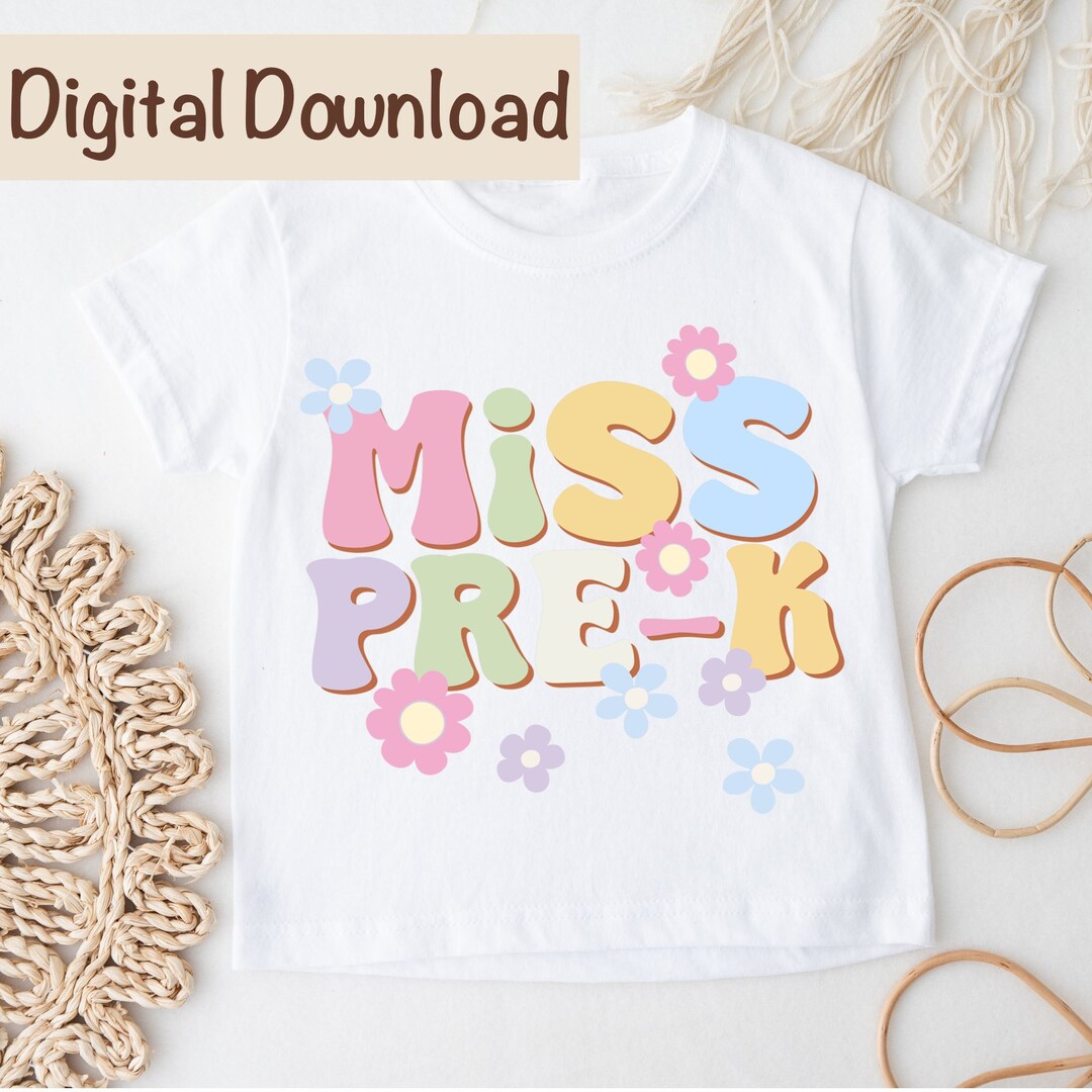 Miss Pre-k PNG Pre Kindergarten Sublimation Little Pre K Png - Etsy