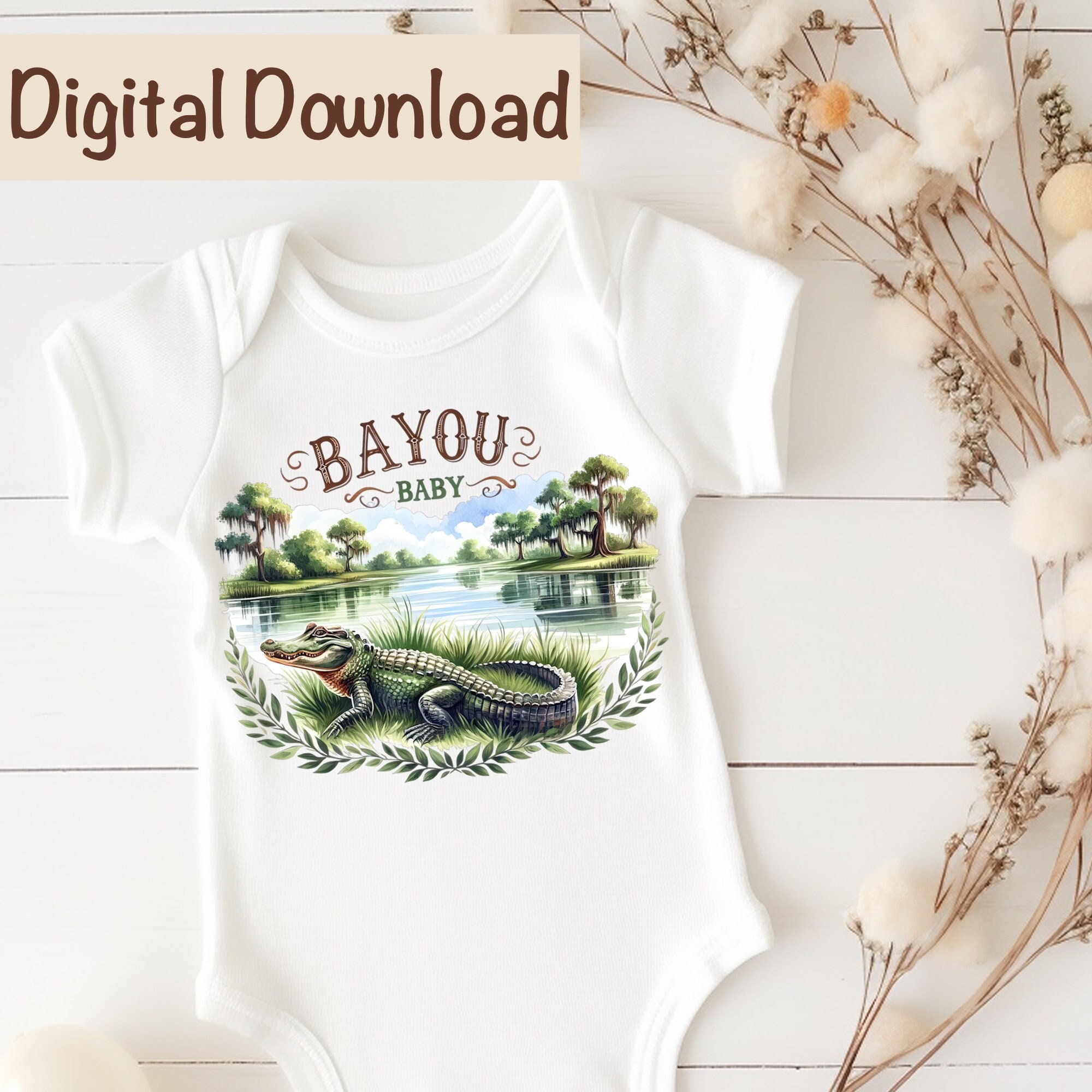 Bayou Baby PNG, Bayou Swamp Sublimation Design, Swamp Bayou Digital ...