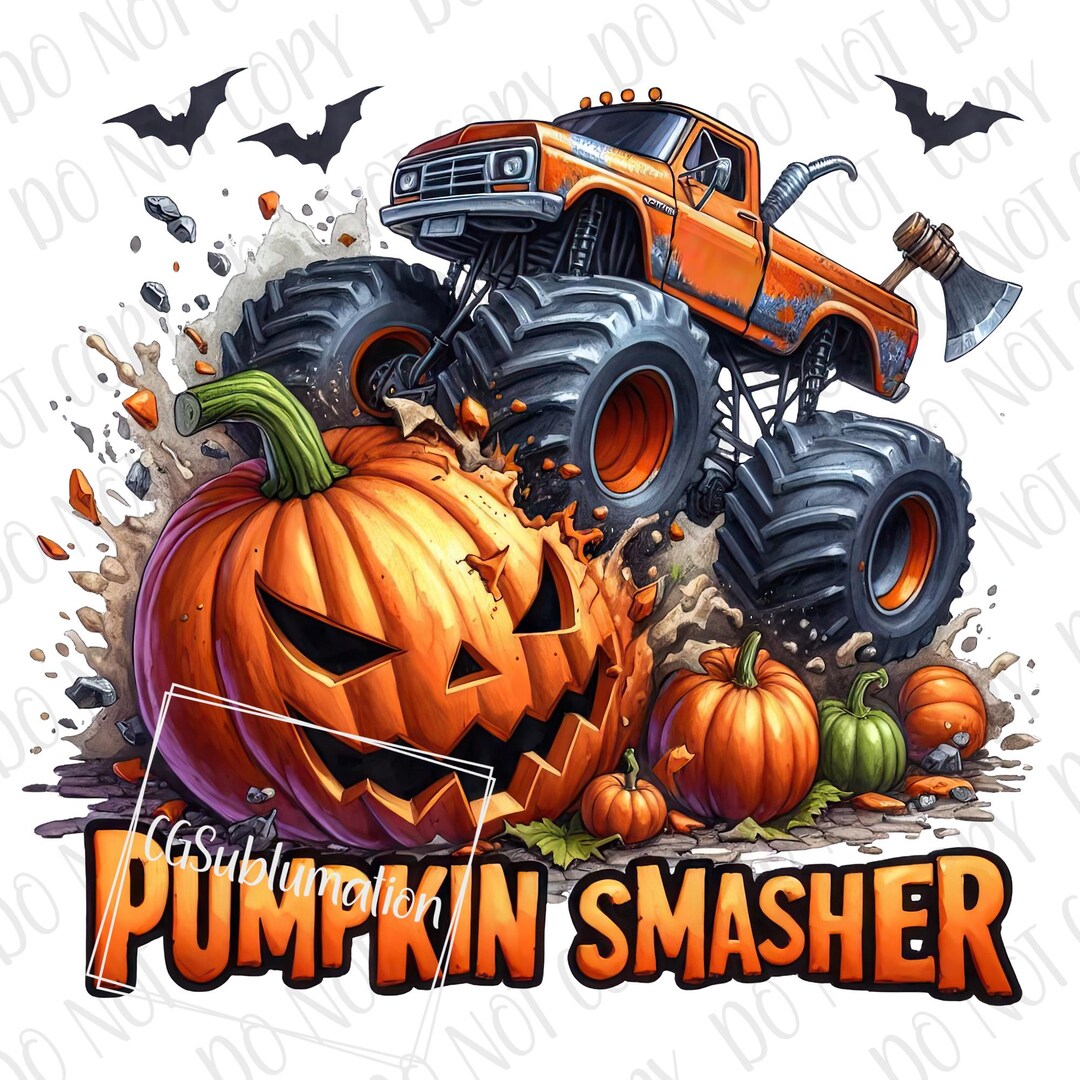 Monster Truck Halloween PNG | Pumpkin Halloween Png | Monster Truck ...