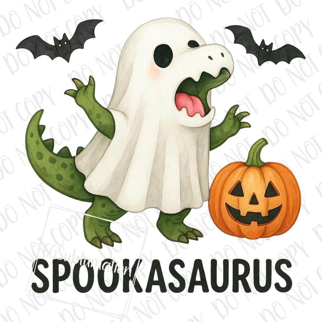 Dinosaurs Halloween PNG | T-rex Halloween Png | Spookasaurus T-rex ...
