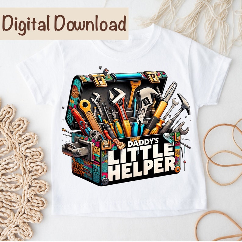 Kids Streetwear Toolbox PNG, Daddy's Little Helper Sublimation, Digital ...