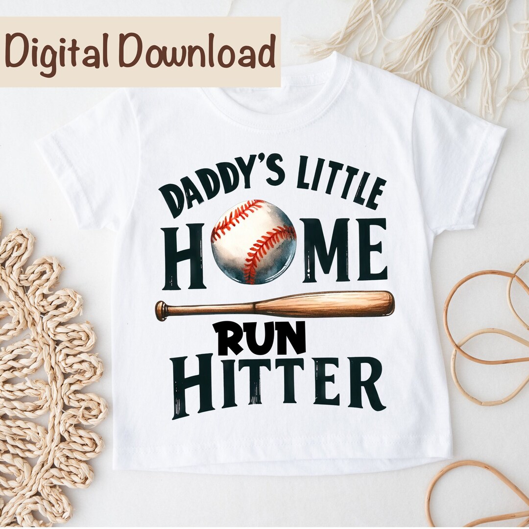 Baseball PNG, Daddy's Little Home Run Hitter PNG, Sports Baseball ...