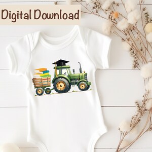 Graduation Tractor PNG | Farm Tractor Sublimation | Digital Download ...