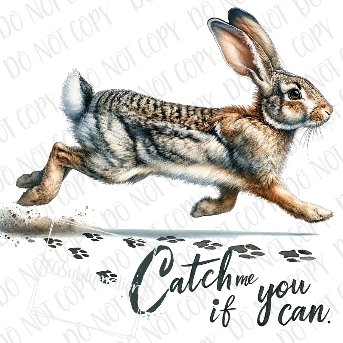 Rabbit PNG, Hunting Sublimation Digital Download Rabbit Catch Me If You ...