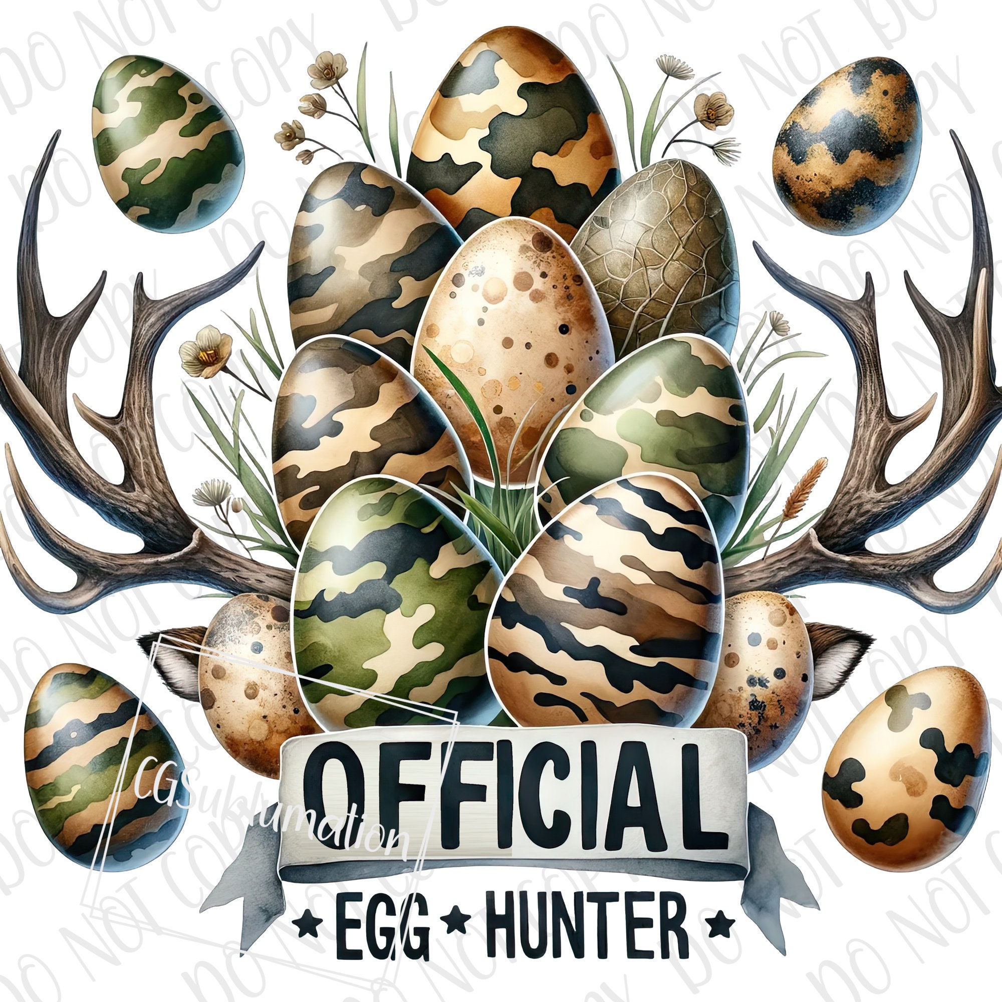 Easter Egg Hunter PNG, Deer Hunting Sublimation, Digital Download ...