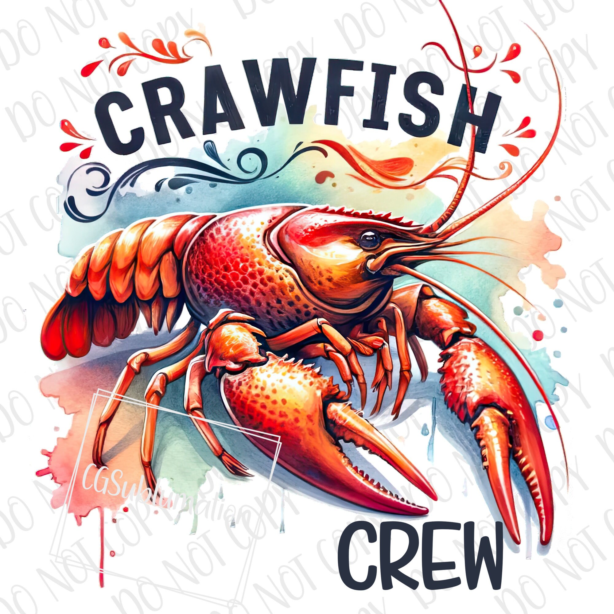 Crawfish PNG Crawfish Crew Sublimation Digital Download Cajun - Etsy