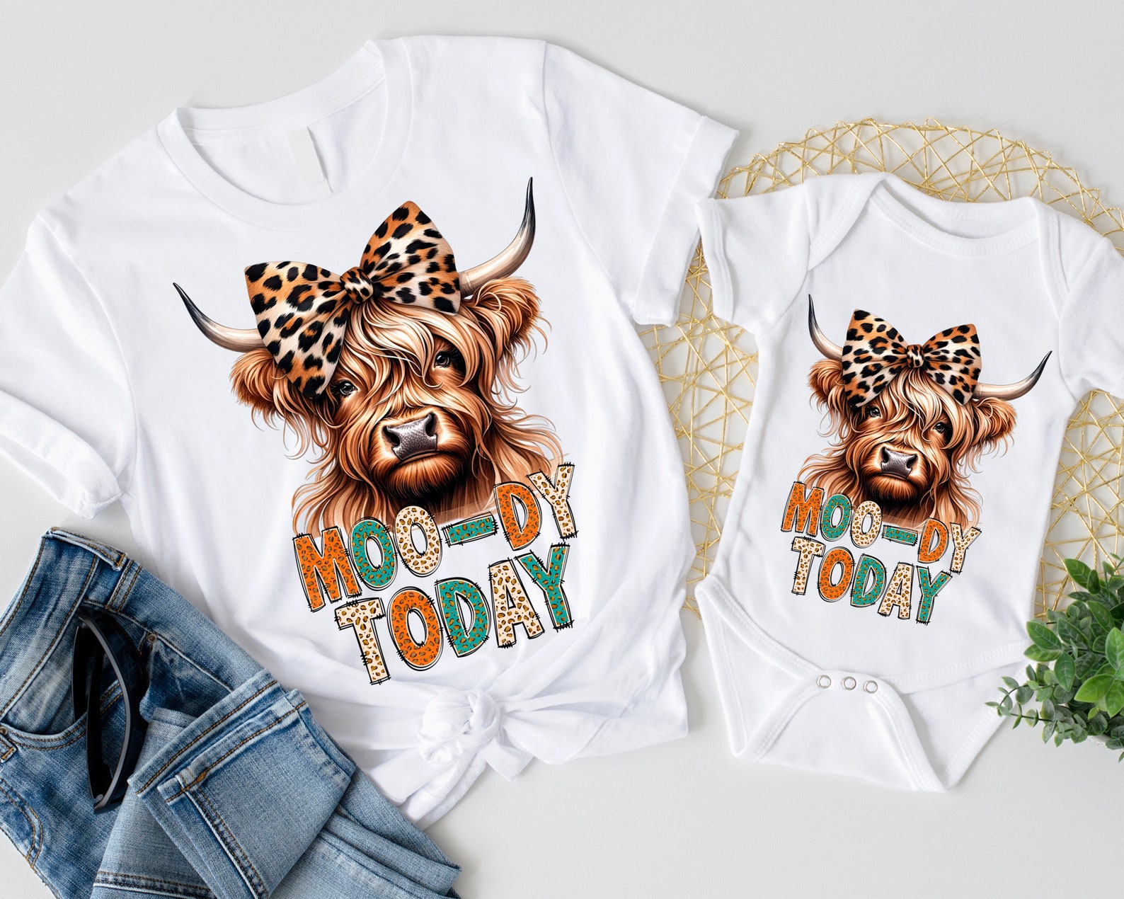 Highland Cow PNG, Leopard Cow Png, Farm Cow PNG, Moo-dy Today ...