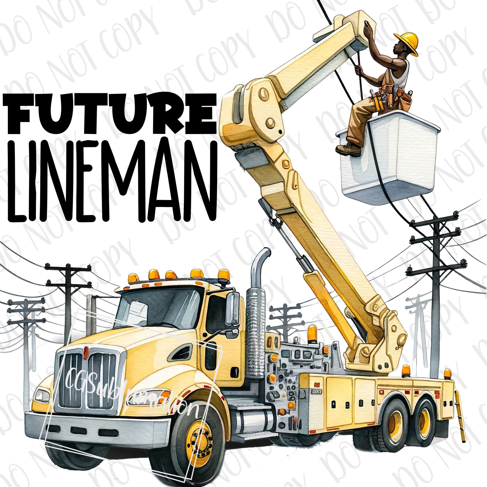 Lineman Baby Sublimation PNG, Future Lineman Sublimation, Digital ...