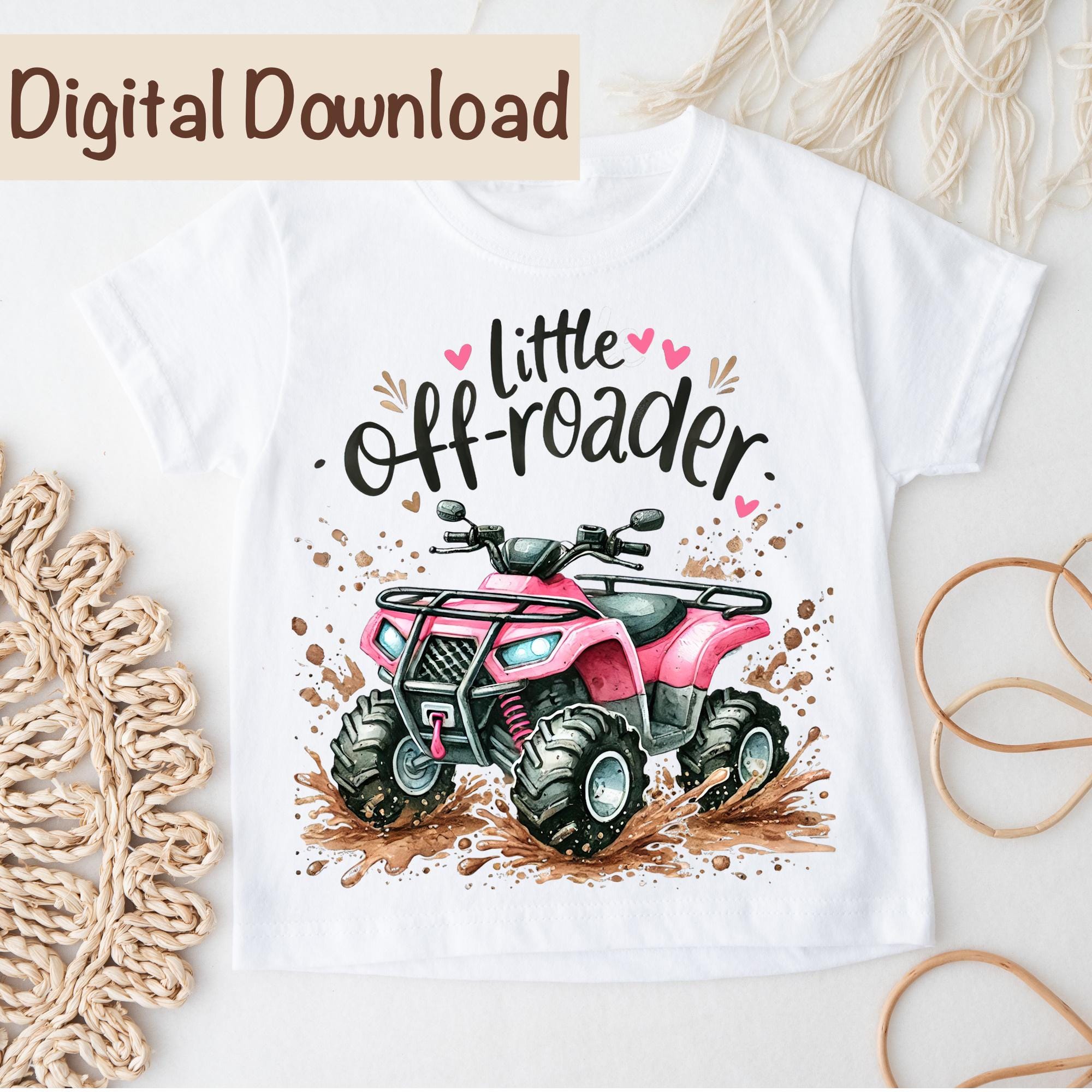 Four Wheeler Sublimation Png | ATV for Girls Sublimation PNG | Mud ...
