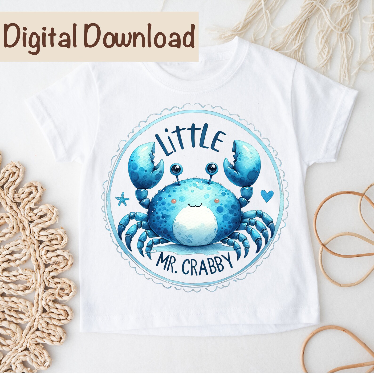 Crabbing PNG, Little Mr. Crabby Sublimation PNG, Crab Fishing ...