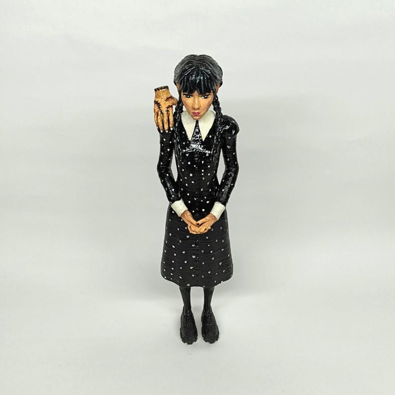Wednesday Addams - Hand-painted Gothic Collectible Model – Addams ...