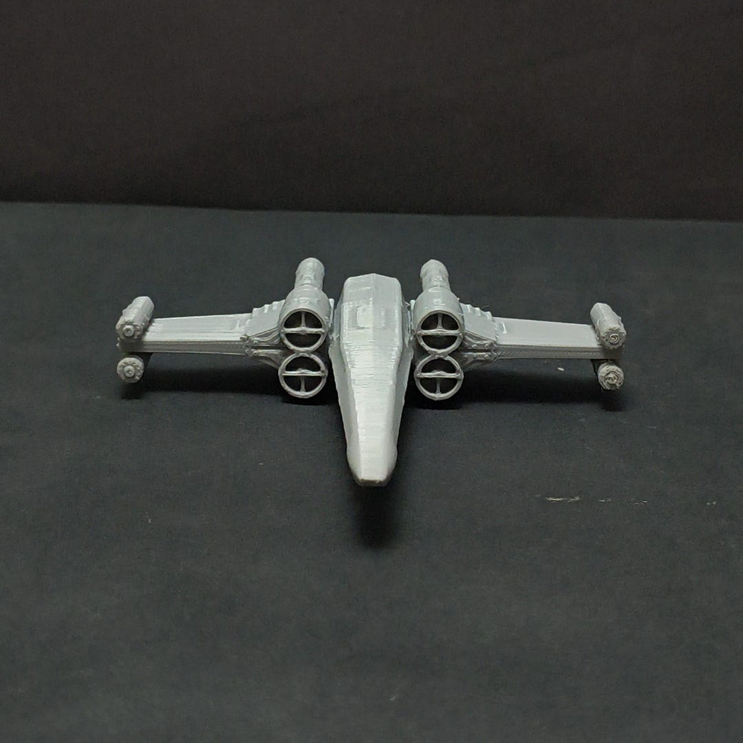 X-wing Fighter 3D Printed Model | 180mm Grey Star Wars Replica | Iconic ...