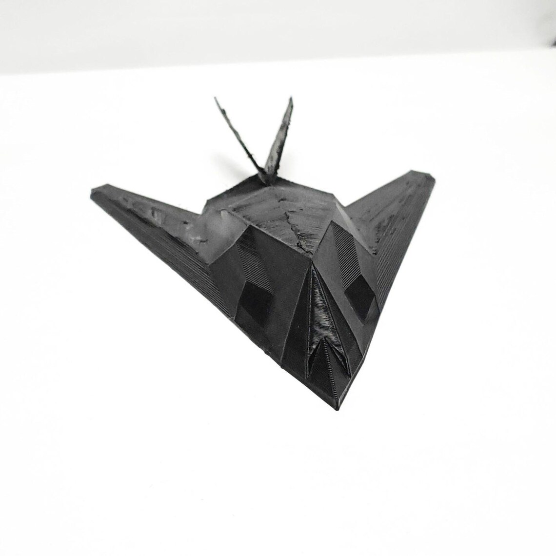 F-117 Nighthawk 3D Printed Model | 180mm Black Stealth Fighter Replica ...