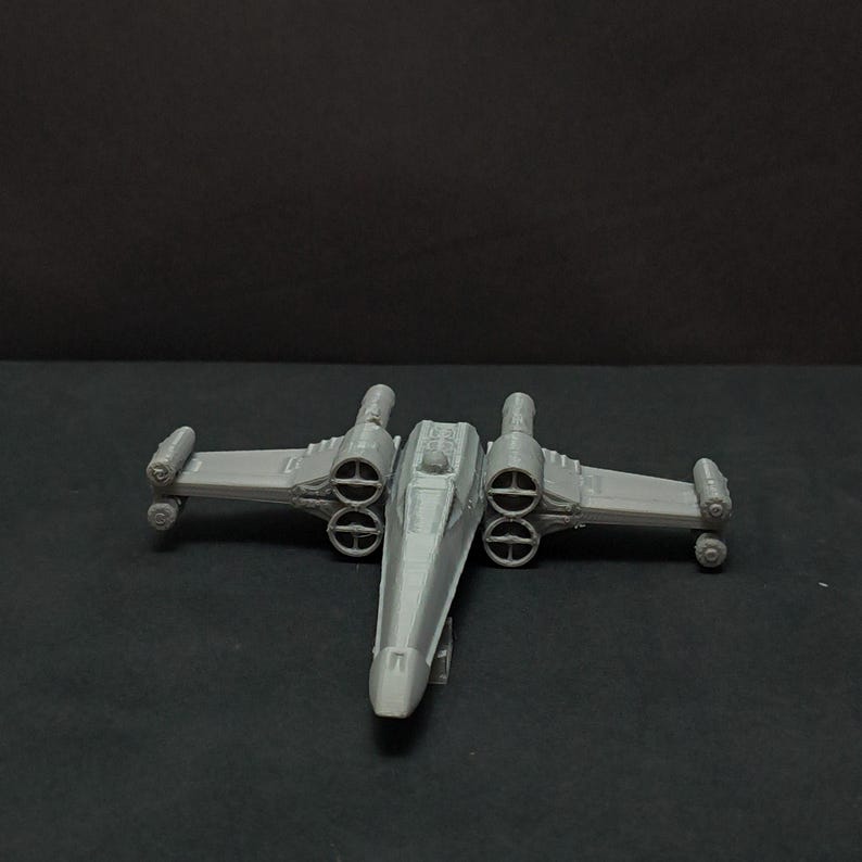 X-wing Fighter 3D Printed Model | 180mm Grey Star Wars Replica | Iconic ...