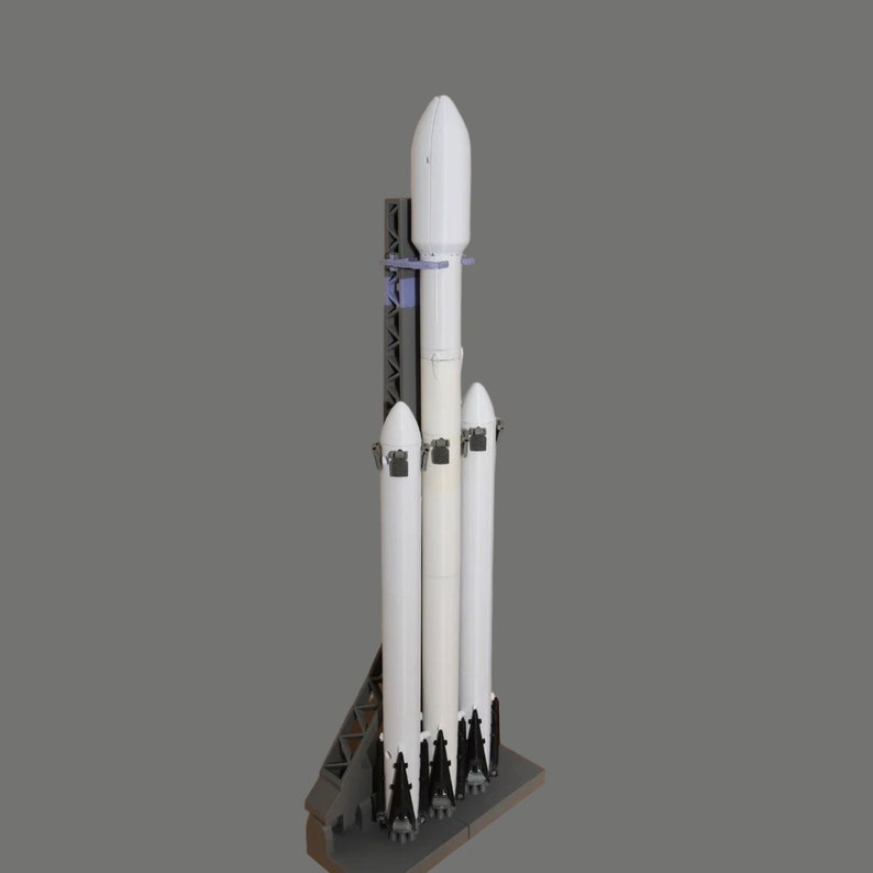Falcon Heavy 3D Model Spacex Rocket Spaceship NASA Space Craft Elon ...