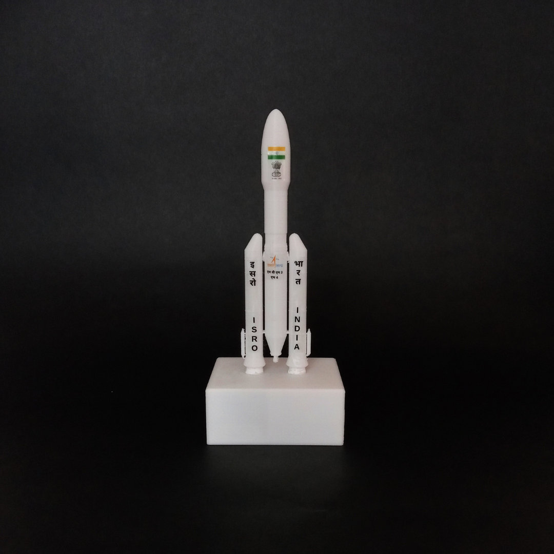 LVM3 M4 Rocket Model GSLV Mk3 ISRO Chandrayaan 3 Indian Office Decor 3D ...