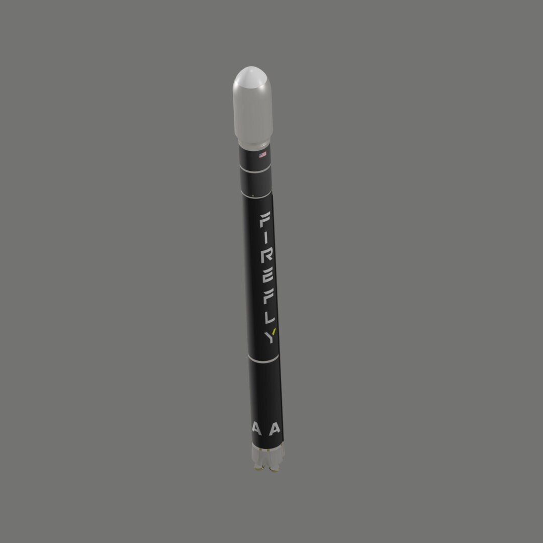 Firefly Alpha Rocket 3D Printed Model Miniature FLTA005 Aerospace ...