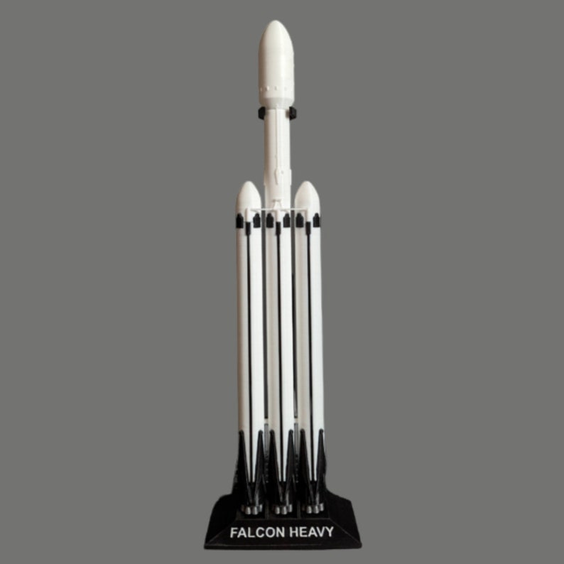 Falcon Heavy 3D Model Spacex Rocket Spaceship NASA Space Craft Elon ...