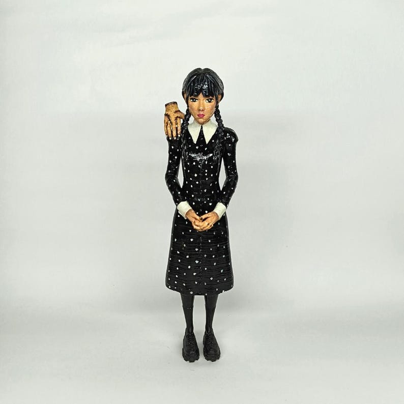 Wednesday Addams - Hand-painted Gothic Collectible Model – Addams ...